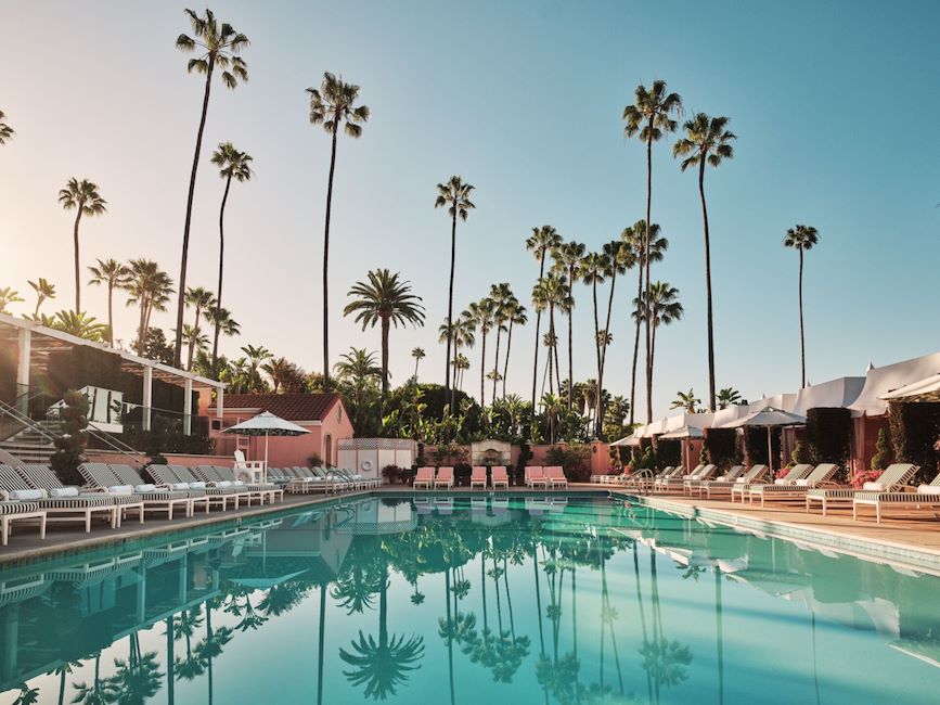 Hotel Swimming Pool In LA | The Beverly Hills Hotel